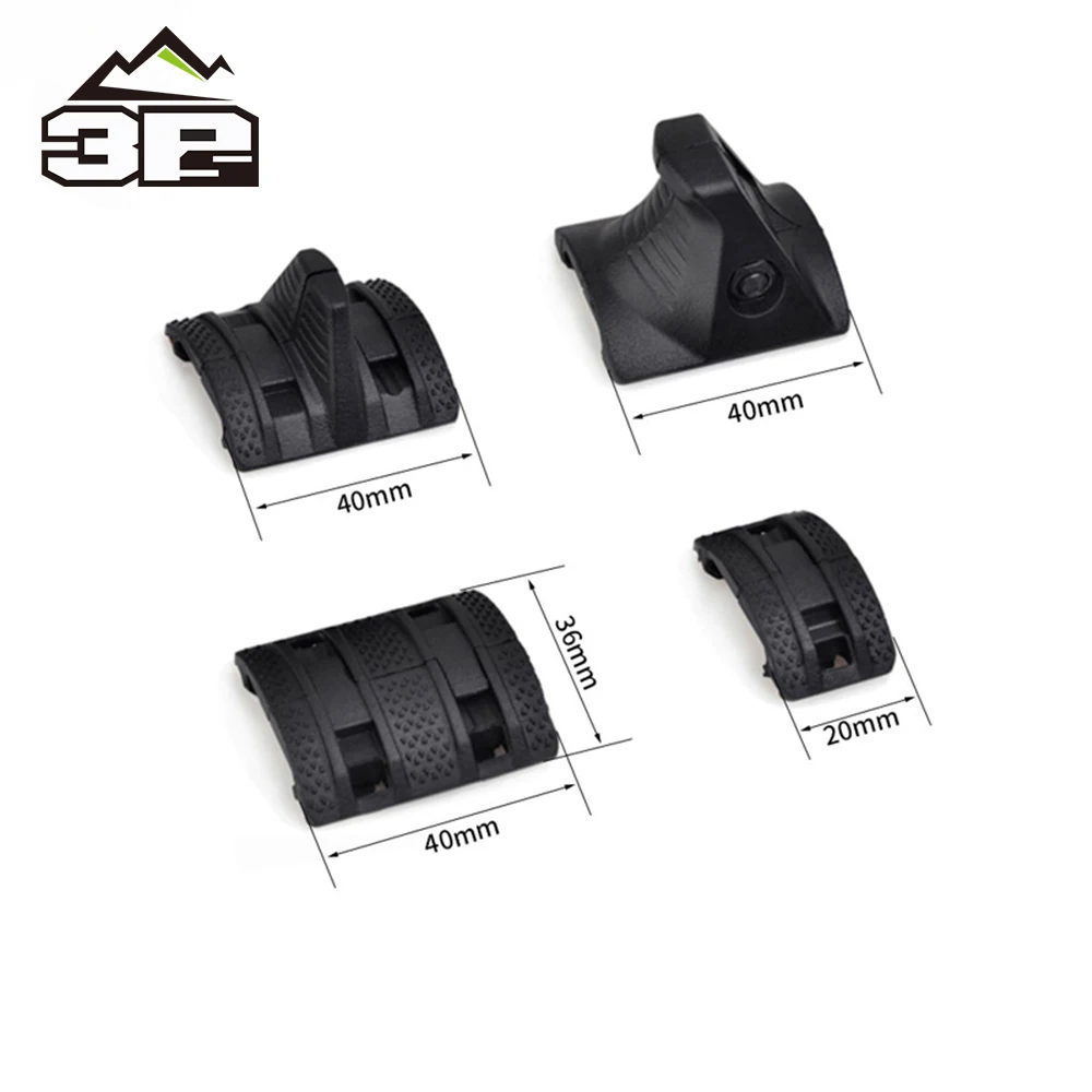 Tactical 4 PCS/SET Hand Stop Kit Handguard AK AR15 M4 Panels Picatinny ...