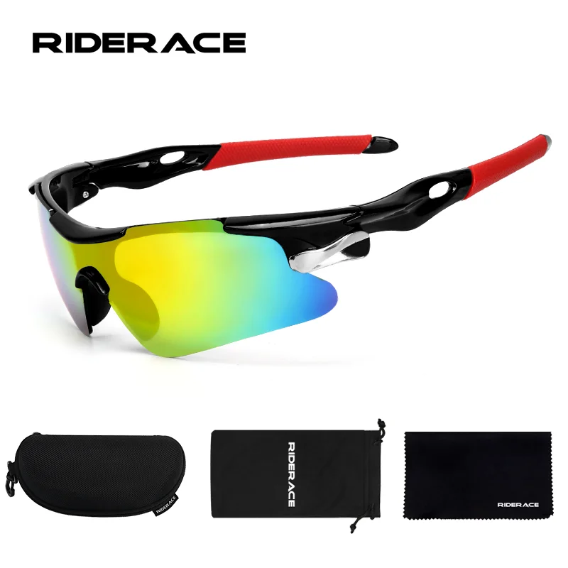 Велосипедные очки UV400, солнцезащитные разноцветные очки для активного ...