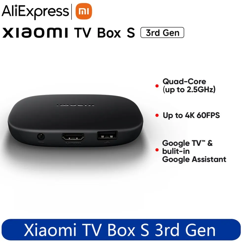 Xiaomi Mi TV Box S 3rd Gen Черный 2ГБ 32ГБ | AliExpress