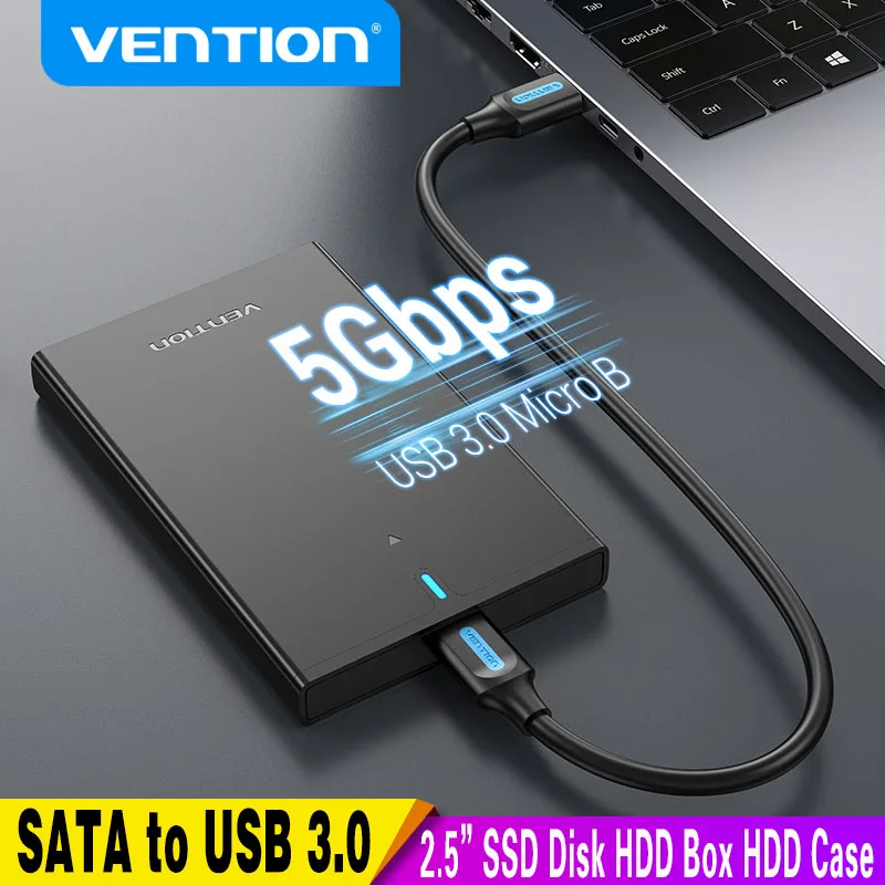 Vention HDD чехол 2,5 SATA к USB 3,0 адаптер Жесткий диск чехол HDD корпус для SSD диск HDD ...