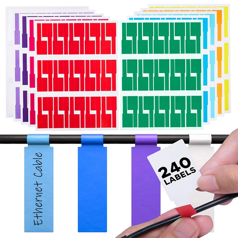 240 шт. кабельные этикетки, маркировочные бирки для проводов ...