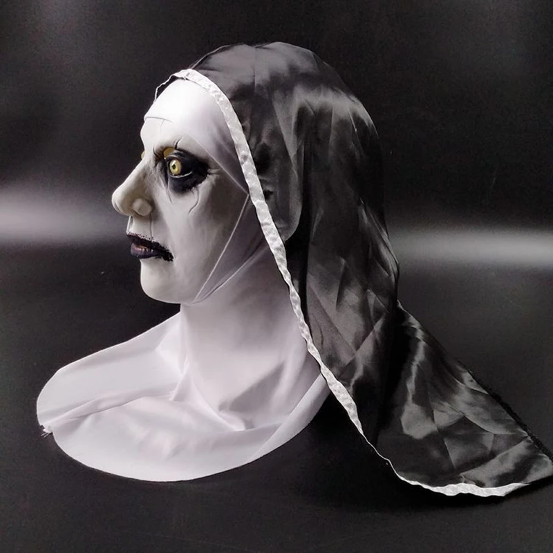 Halloween Nun Mask Horror Latex Masks Cosplay Mascarillas Valak Face ...