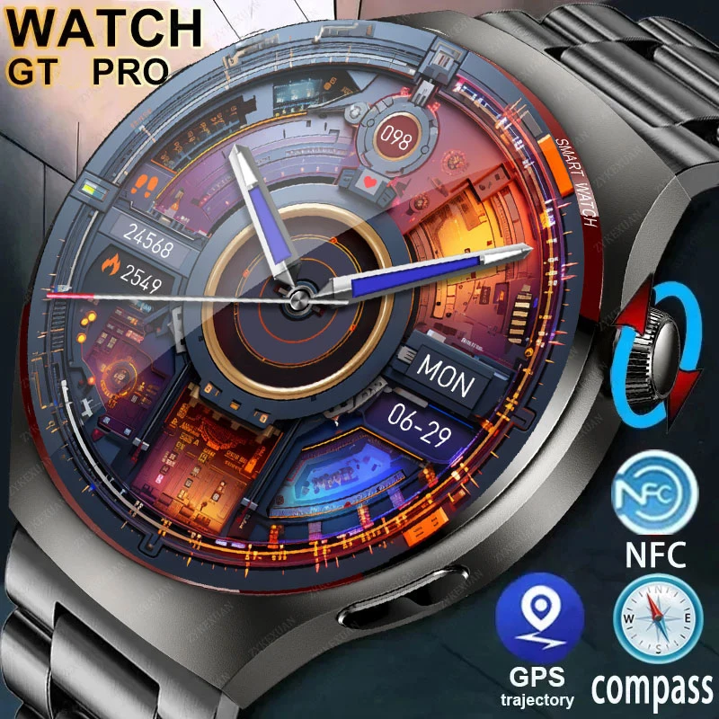 Мужские умные часы GT pro, женские спортивные часы AMOLED с функцией ...