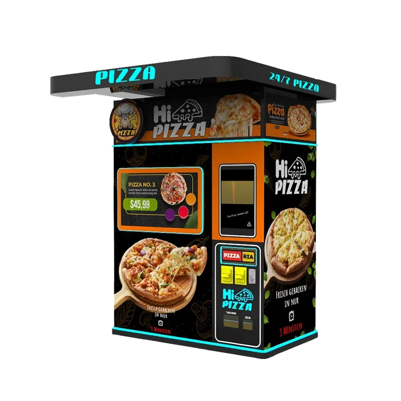 Hot Sale Business Self-Service Fast Food Luxury Pizza Box Vending ...