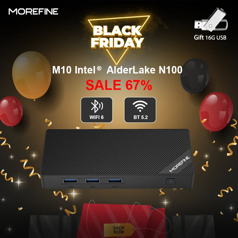 Мини-ПК MOREFINE M10 | AliExpress