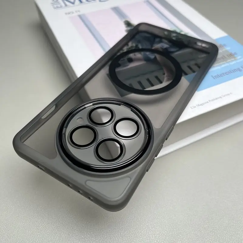 Чехол для OnePlus 13, мягкий ТПУ, прозрачный магнитный объектив, защитная задняя крышка, чехол ...