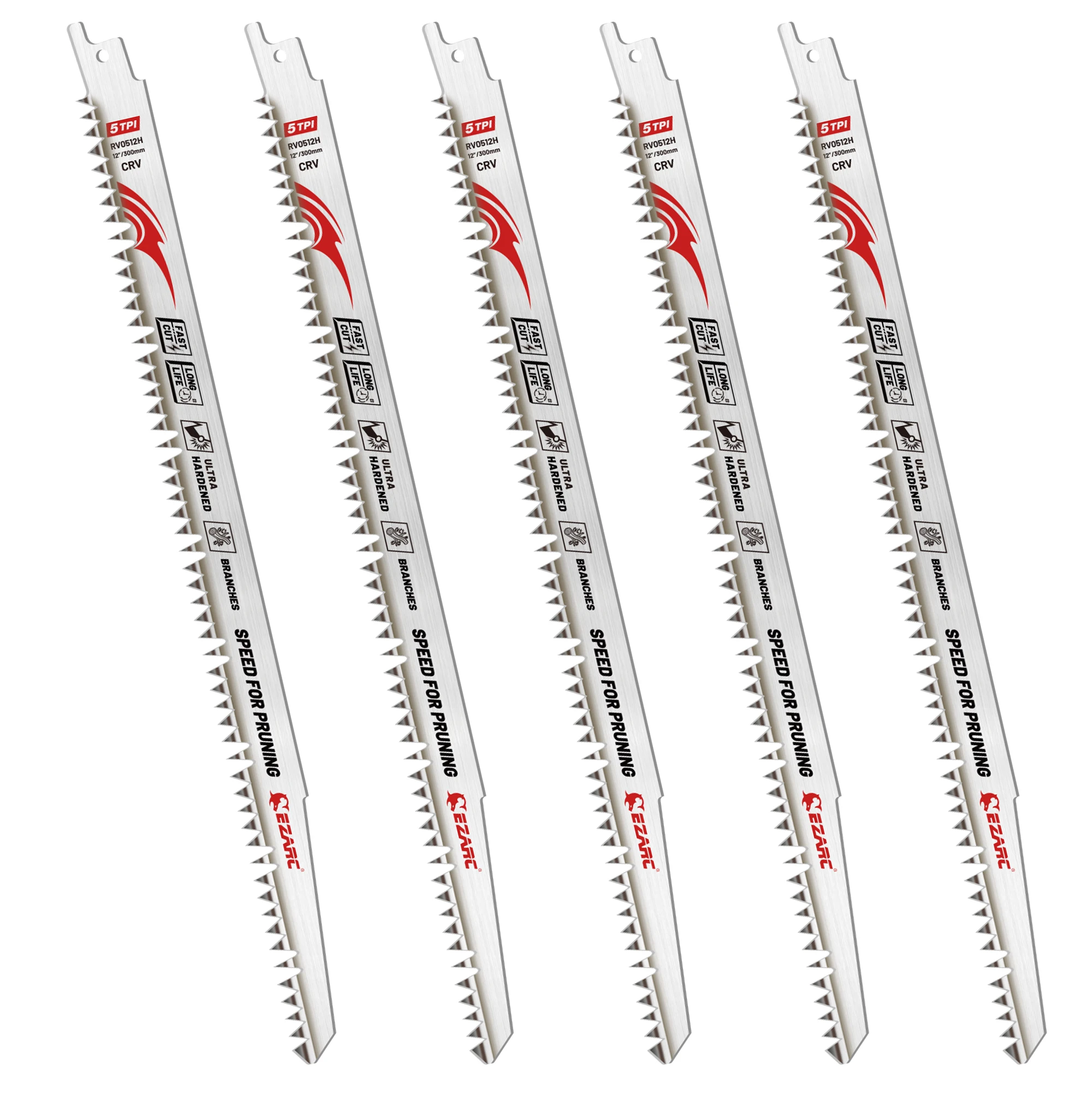 Полотно сабельной пилы EZARC, 12 дюймов, 5/10 шт. Полотна для пилы с ...