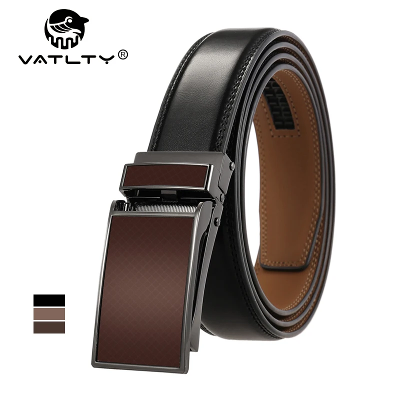 VATLTY новый 3,0 см мужской кожаный ремень, металлический ...