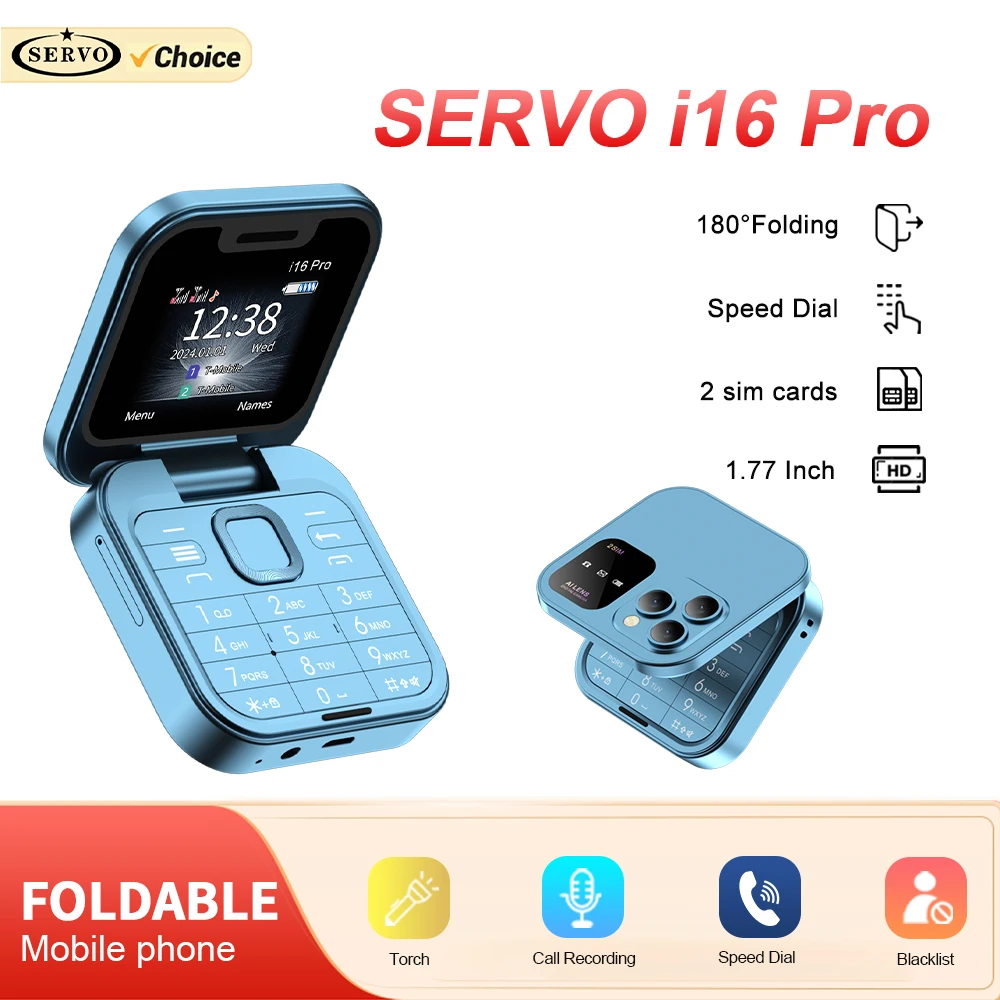 Кнопочный телефон SERVO I16 Pro, 512/512МБ, 512МБ/16ГБ, global | AliExpress