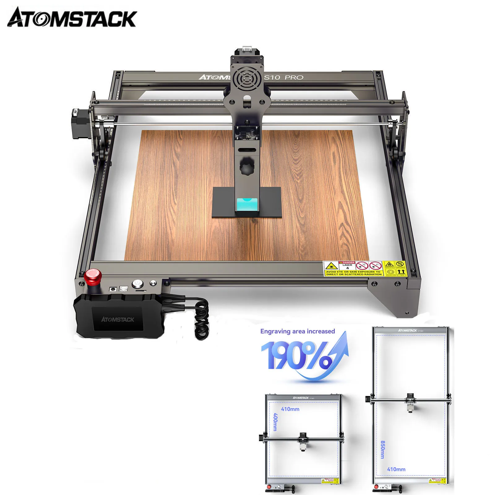 Atomstack S10 Pro 410x420mm Engraving Area Fixed-Focus Ultra-Thin ...