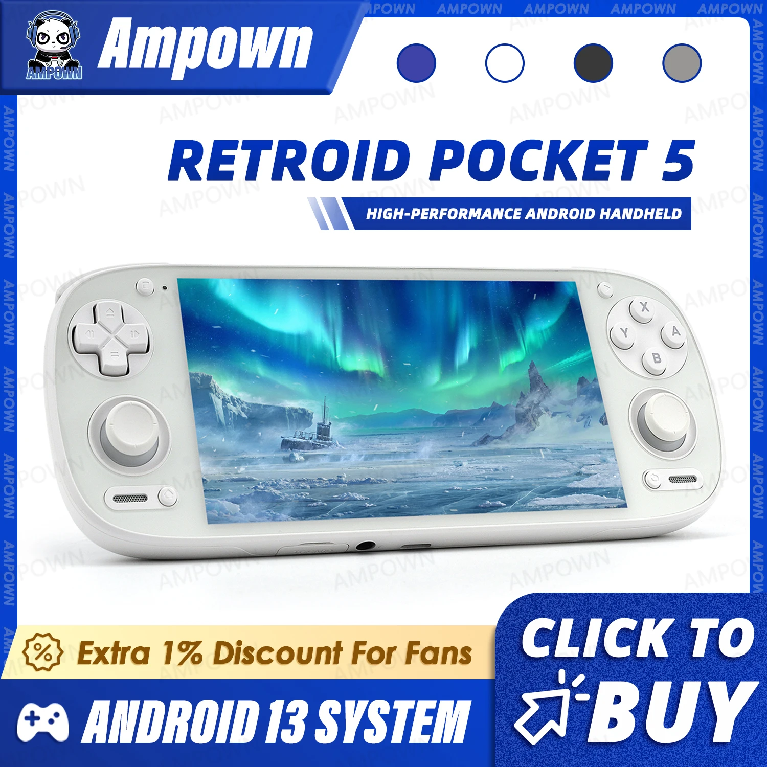 Retroid Pocket 5 портативная игровая консоль | AliExpress