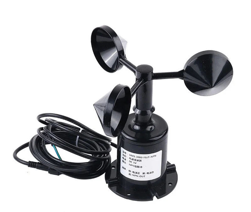 CALT 3 Cup Anemometer 10-30V Analog Signal 0-5V 0-10V 4-20mA Ouput ...
