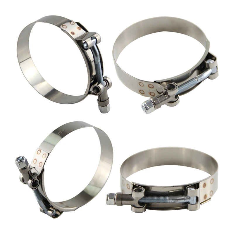 4PCS 304 Stainless Steel T Bolt Clamp with Locking Nuts for 3 Inch 79 ...