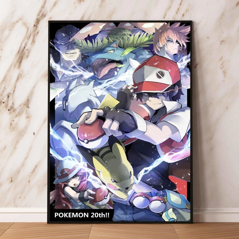 Anime Character Pictures Pokemon Ash Ketchum Pikachu Modular Painting ...