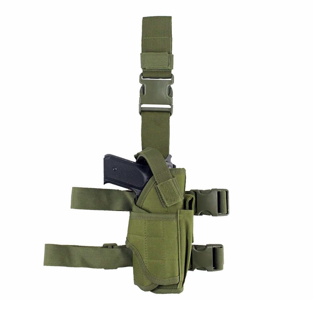 Tactical Universal Drop Leg Gun Holster Right Handed Thigh Pistol Bag ...
