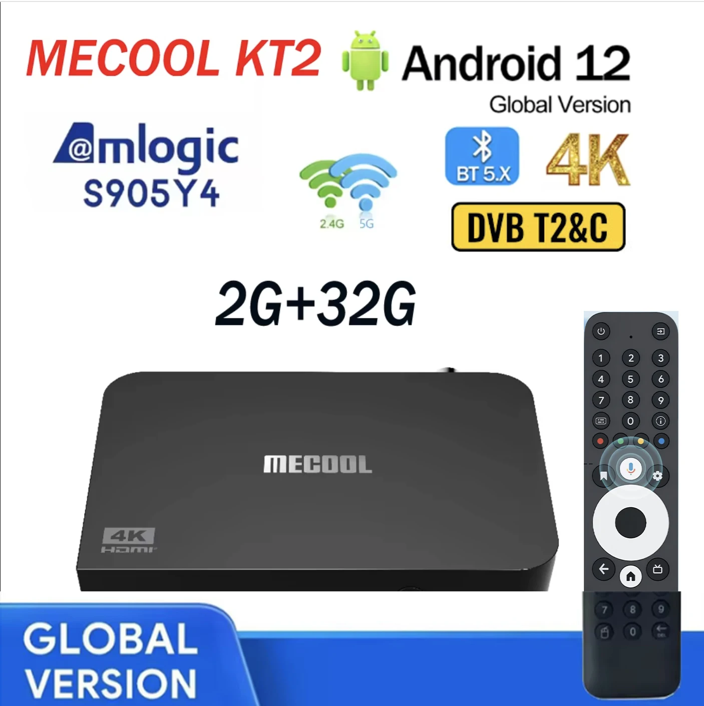 MECOOL KT2 ТВ-приставка Android 12 | AliExpress