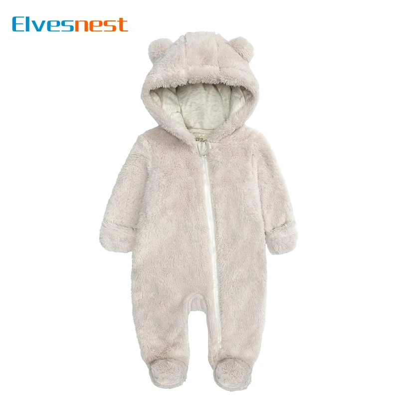 Теплый детский комбинезон с капюшоном, цвета в ассортименте | AliExpress