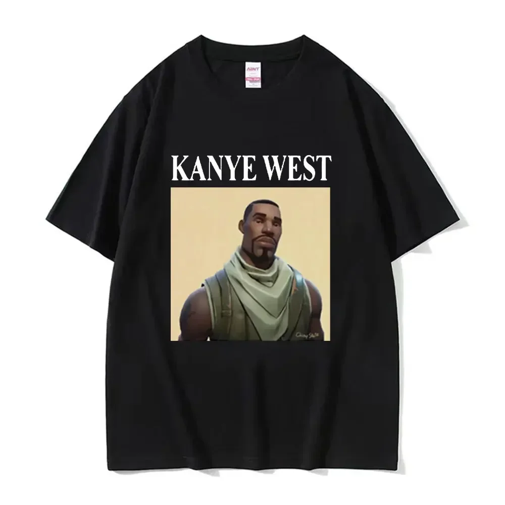 Футболка Grappige Kanye West Meme Heren Vintage Hiphop Rap Stijl Футболка Mannen Korte Mouw ...