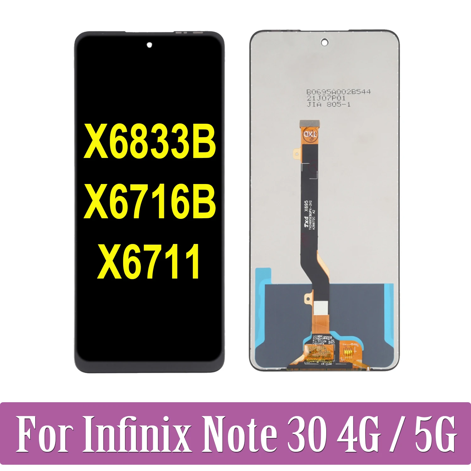 6,78 ''для Infinix Note 30 4G 5G X6711 X6833B X6716B, ЖК-дисплей для ...