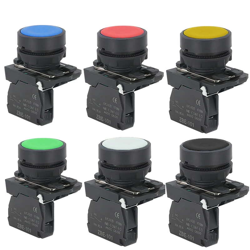 1Pcs XB5 AA31 Plastic Restart Power Start Stop Momentary Push Button ...