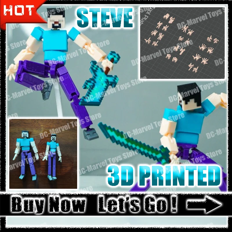 Фигурки Minecraft Steve Bandai | AliExpress