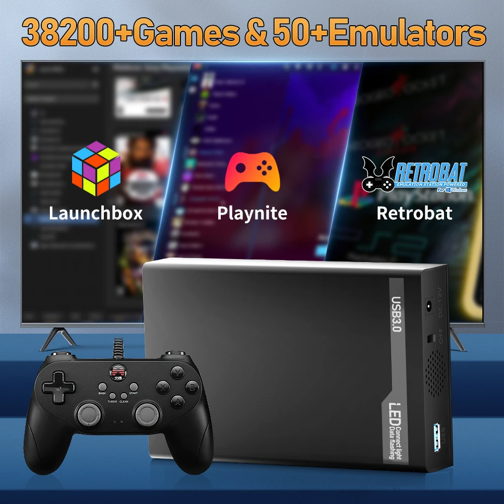 Retrobat&Playnite&Launchbox 500ГБ игровая консоль | AliExpress