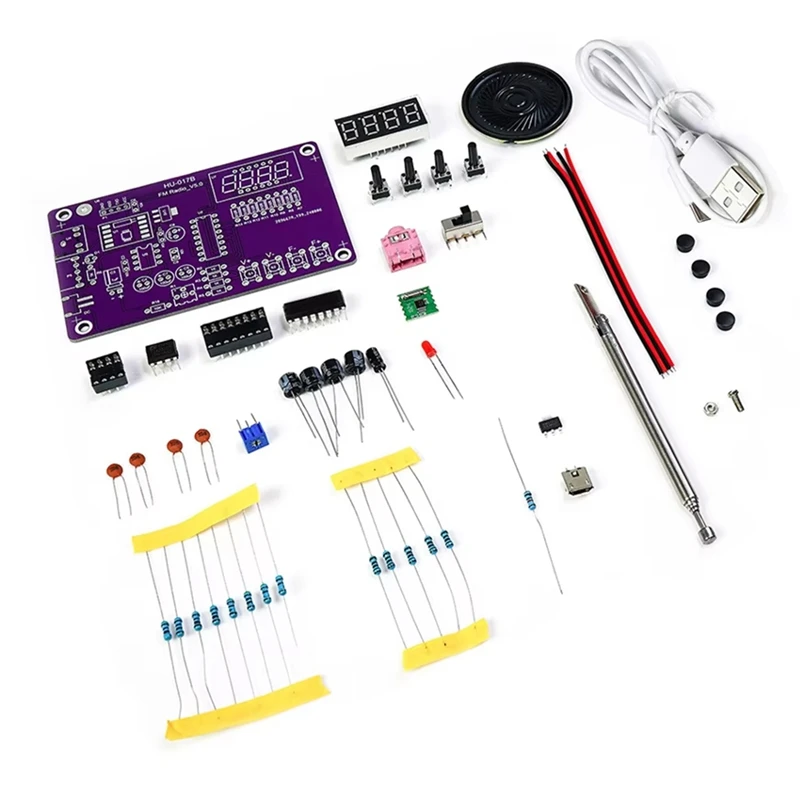 Y50A-Многофункциональное радио DIY Kit 87-108 МГц FM Регулируемый радио ...