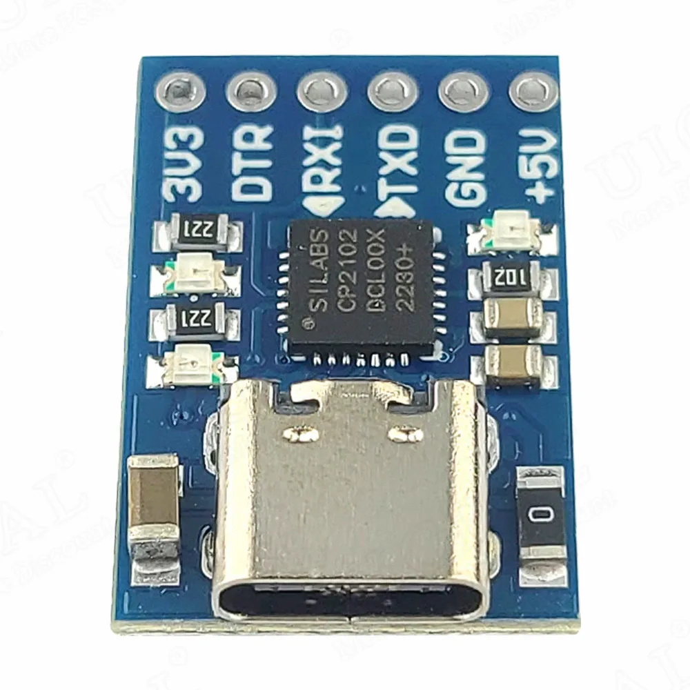 6-контактный последовательный преобразователь с MINI USB на TTL UART STC, загрузка USB Micro-C ...