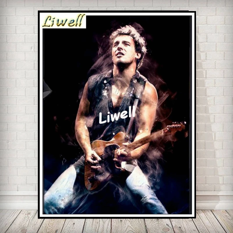 Heavy Metal Rock Guitarist Bruce Springsteen Diamond Painting Heartland ...