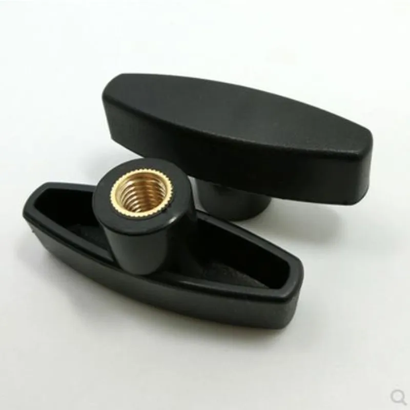 2pcs/lot M6 M8 M10 T type hand adjusting nut / T Type Plastic Head ...