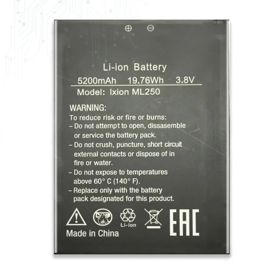 Аккумулятор мобильного телефона для DEXP Amper M Ixion ML250 AMPER E EL250 5200 мАч | AliExpress