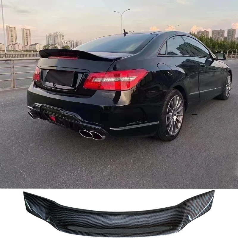 W207 C207 Спойлер багажника из углеродного волокна/FRP R Style Wing для ...