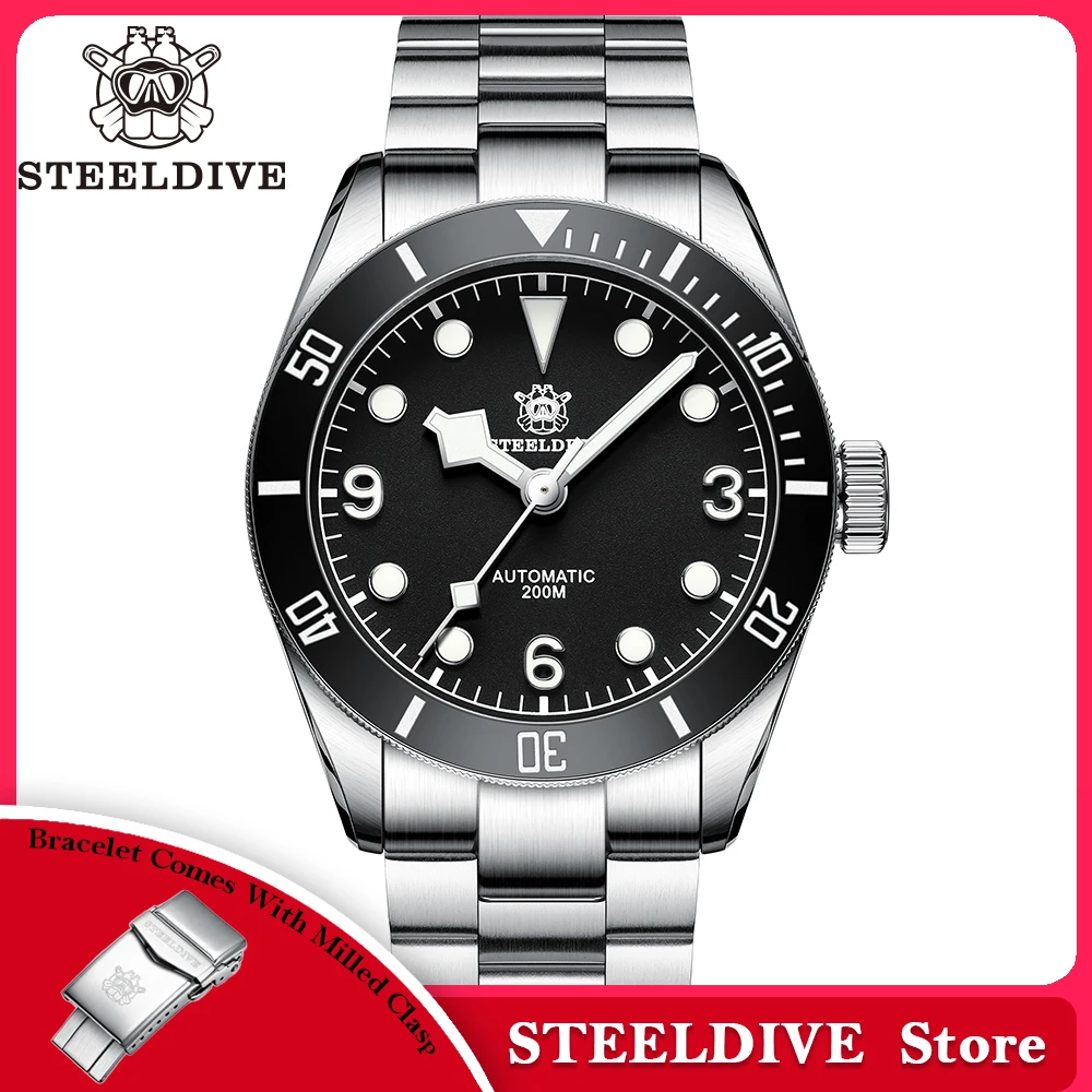 Steeldive SD1958 мужские механические часы для дайвинга | AliExpress