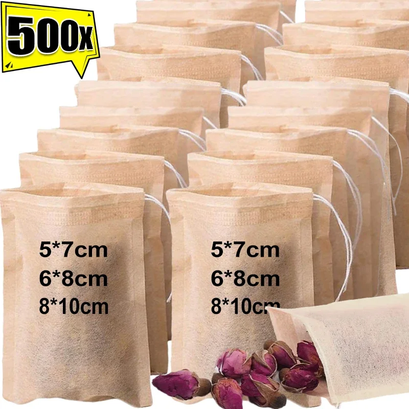 Одноразовые бумажные чайные пакетики 100 шт. | AliExpress