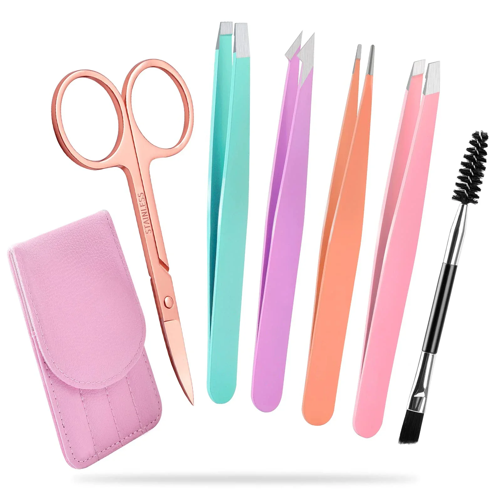Набор пинцетов Ouriner из нержавеющей стали, 6 шт. | AliExpress
