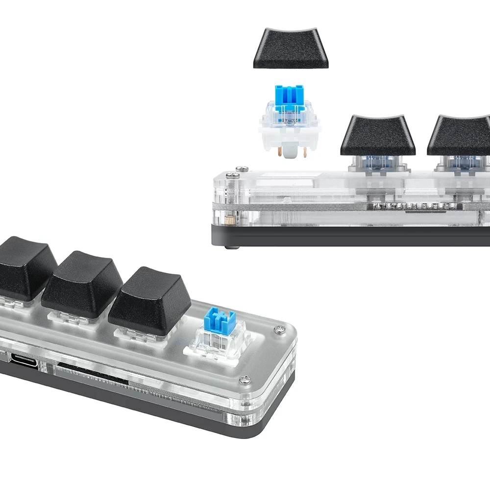 «programming Macro Custom Knob Keyboard Rgb 3 Key Copy Paste Mini
