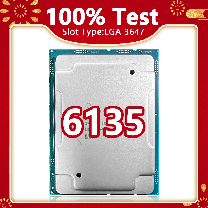 Xeon Gold 6135 CPU 8 Cores 16 Threads 3.4GHz 25MB 155W processor LGA 3647 CPU for C621 server ...