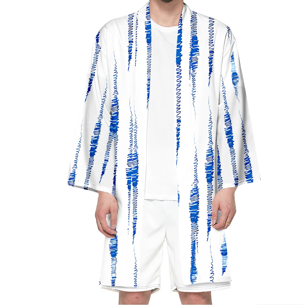 Samurai Kimono Cosplay Japanese Fashion Long Kimono Stylish Haori ...