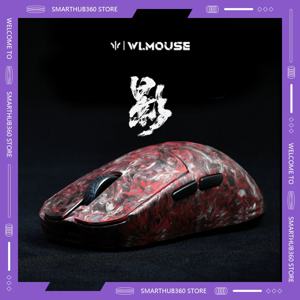 Wanling Wlmouse Ying 2,4G Беспроводная Bluetooth-мышь из углеродного волокна Игровая мышь из ...