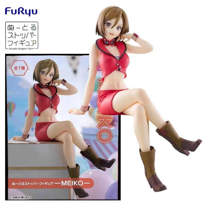 Оригинальный FuRyu Hatsune Miku Series, стопор для лапши-MEIKO-PVC, аниме-фигурки, модель ...
