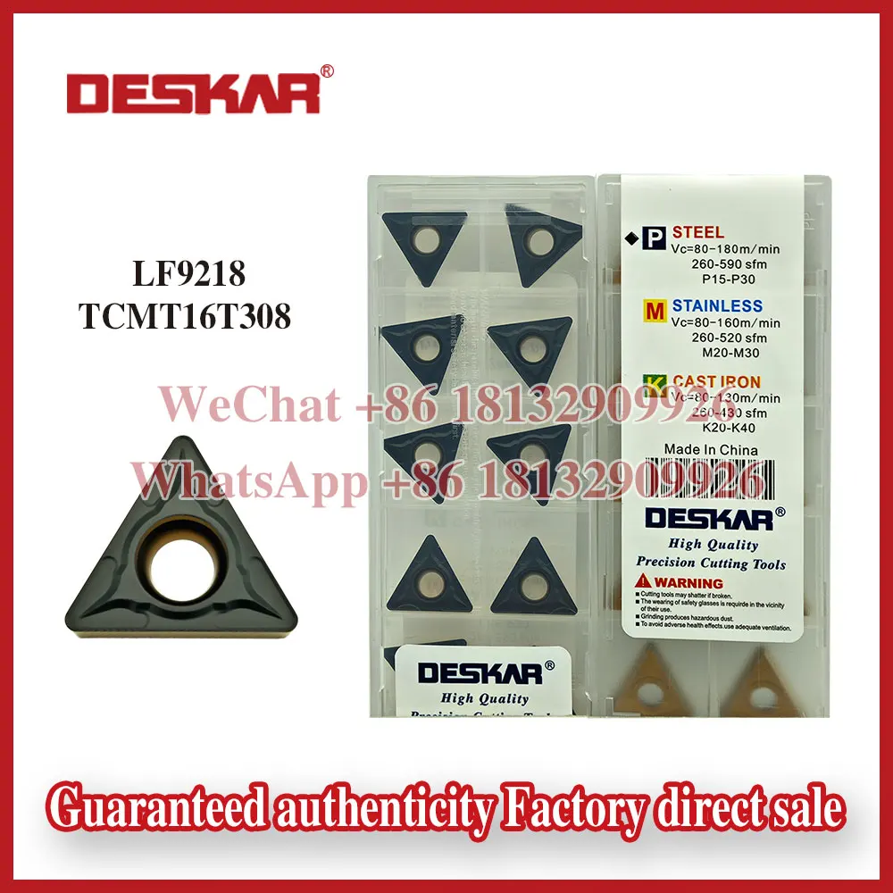 DESKAR 100% оригинал TCMX 110204 TCMT16T308 TCMT16T304-MT TCMT16T304 TCMT 110208 -LM LF90 TF918 ...