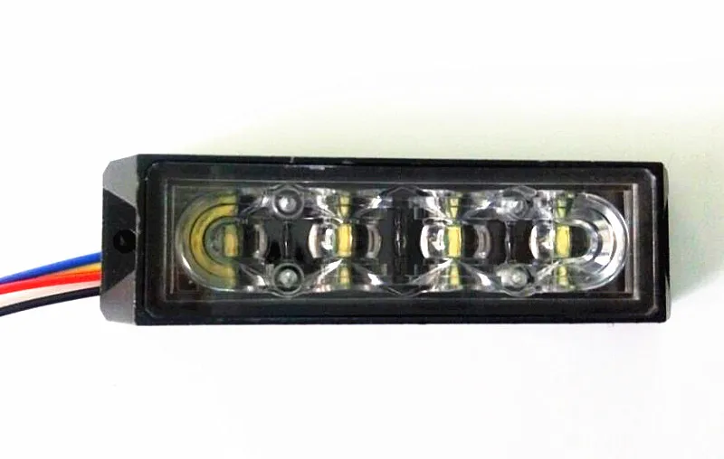 High intensity car surface mount 4Leds strobe headlights,Each Led 3W ...
