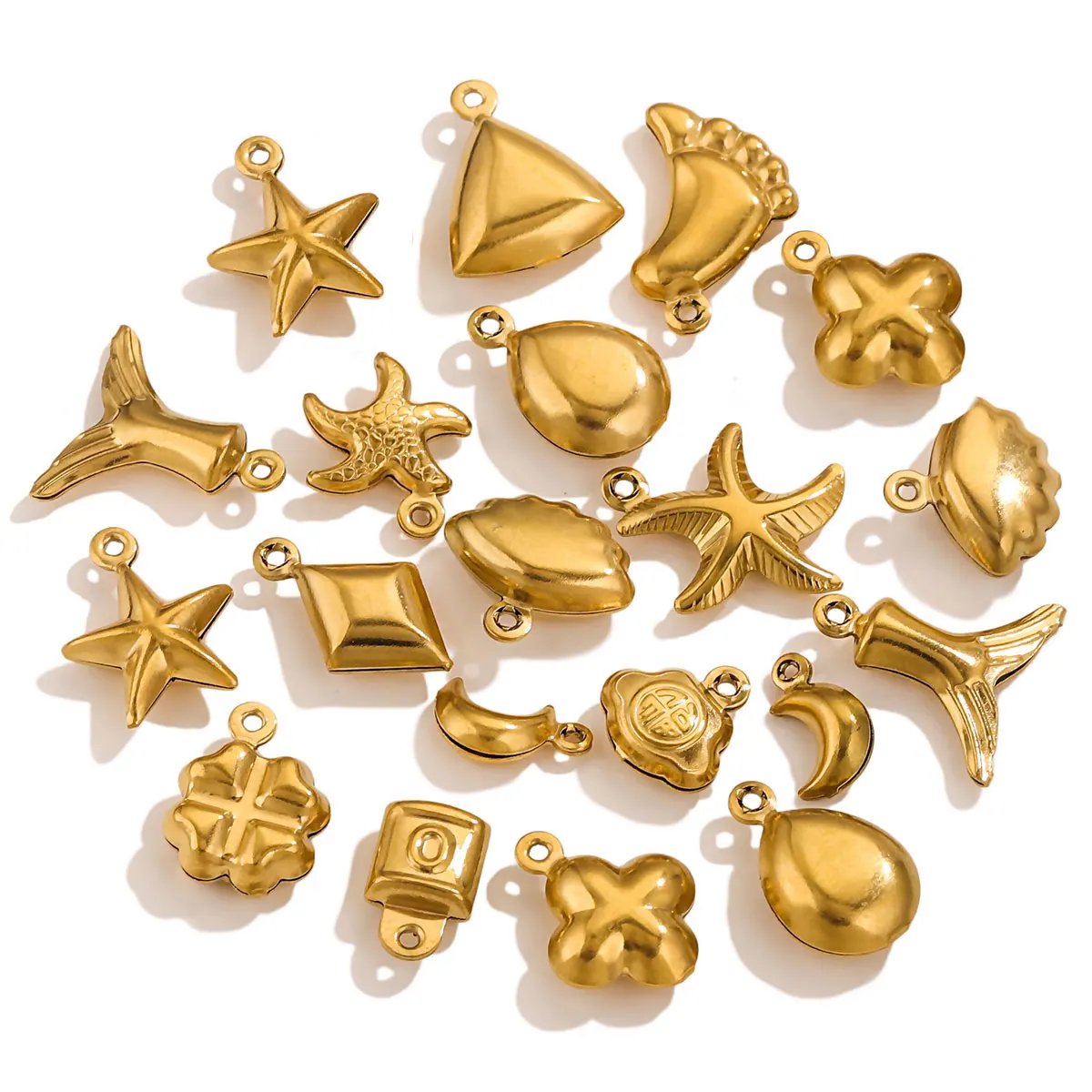 Шармы из нержавеющей стали Aiovlo 20 штук | AliExpress