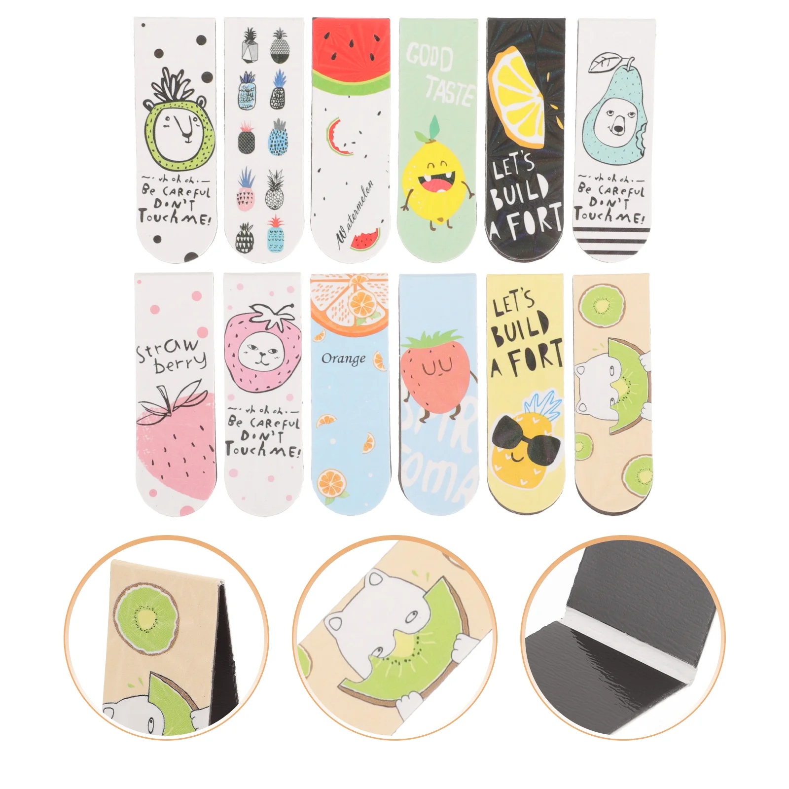 12 Pcs Magnetic Bookmark Delicate Sensory Bookmarks Marker Double Sided ...