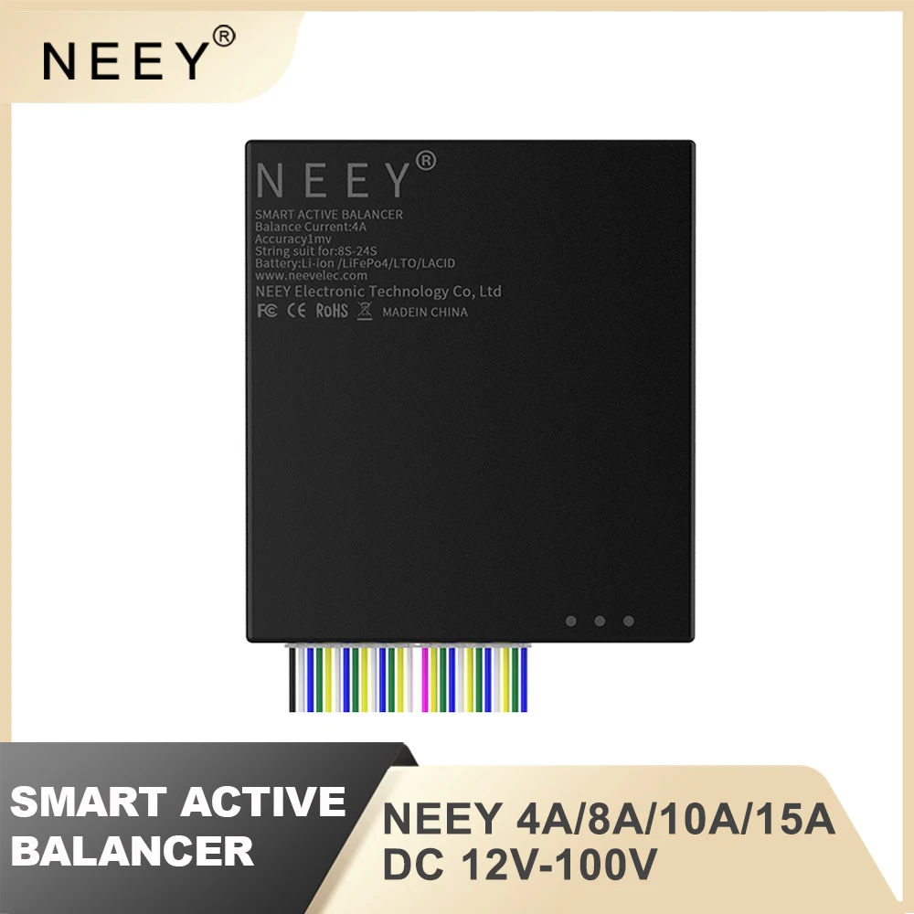 Аккумулятор NEEY 4A 8A 10A 15A BMS Smart Active Balancer 3S-24S 12V ...