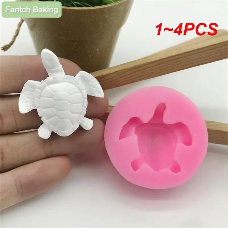 1~4PCS Sea turtle Shape Silicone Mold Cake Fondant Paste Tortoise ...