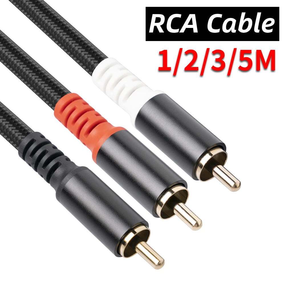 Аудиокабель RCA на 2 штекера RCA | AliExpress