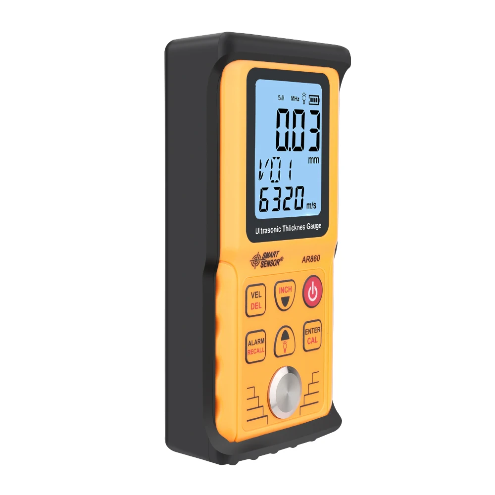 Ultrasonic thickness gauge Digital sheet metal Measuring range: 1.0 to ...
