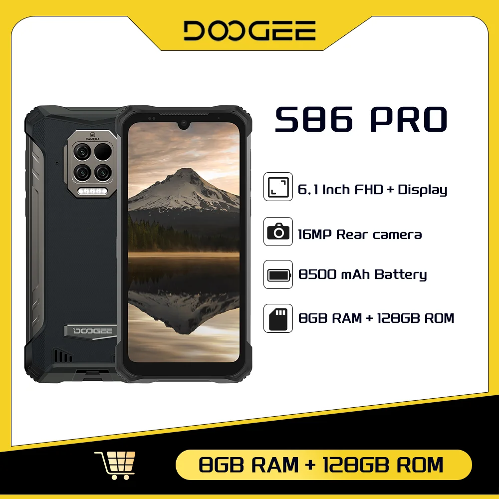 Смартфон Doogee S86 Pro, 8/128ГБ, Восстановленный | AliExpress