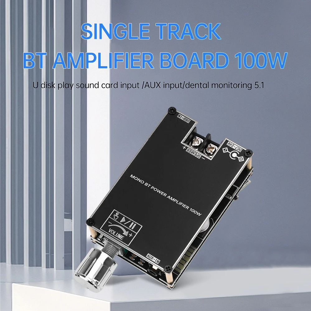 ZK-1001B Моно 100 Вт Bluetooth плата усилителя звука TPA3116D2 TPA3116 ...